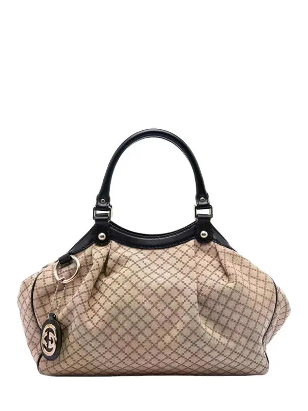 Gucci Medium Diamante Canvas Sukey Tote Bag - Neutrals