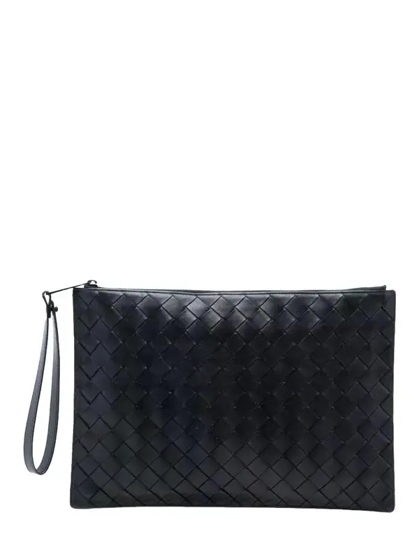 Bottega Veneta Nappa Intrecciato Clutch Bag - Black