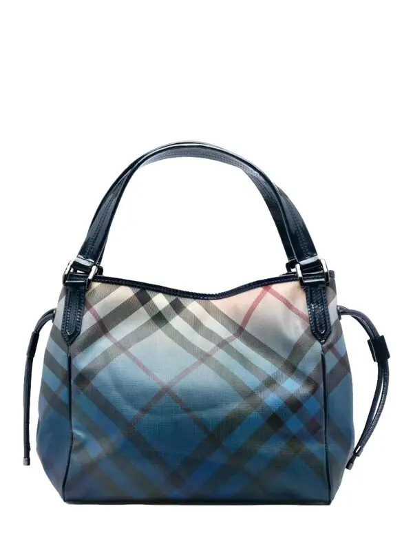 Burberry Supernova Check Ombre Bilmore Tote Bag - Blue