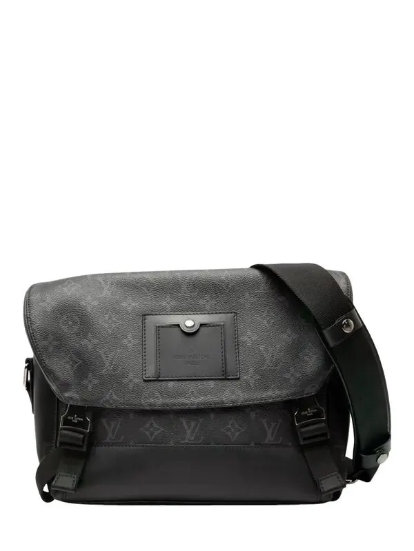 LOUIS VUITTON 2016 Monogram Eclipse Voyager Pm Crossbody Bag - Black