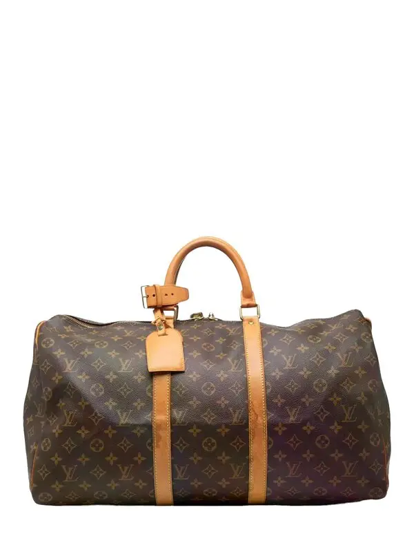 LOUIS VUITTON 1995 Monogram Keepall 50 Travel Bag - Brown