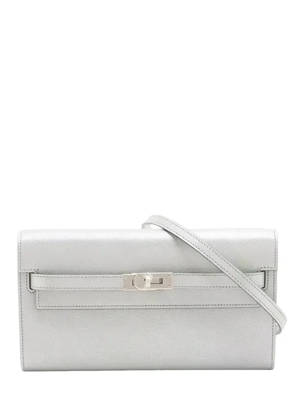 Hermès 2025 Chevre Chamkila Kelly To Go Wallet - Silver