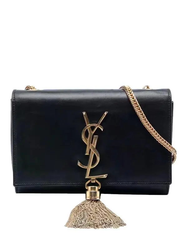 Saint Laurent Small Monogram Kate Tassel Crossbody Bag - Black