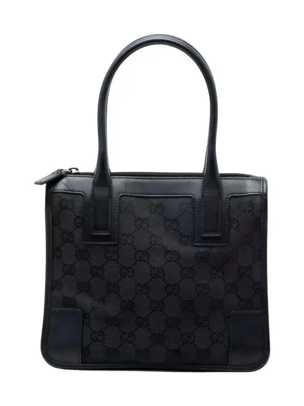 Gucci Gg Canvas Handbag - Black