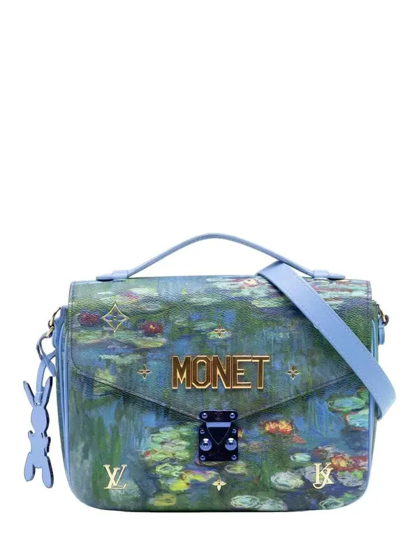 LOUIS VUITTON 2017 Jeff Koons Masters Collection Monet Pochette Metis Satchel - Blue
