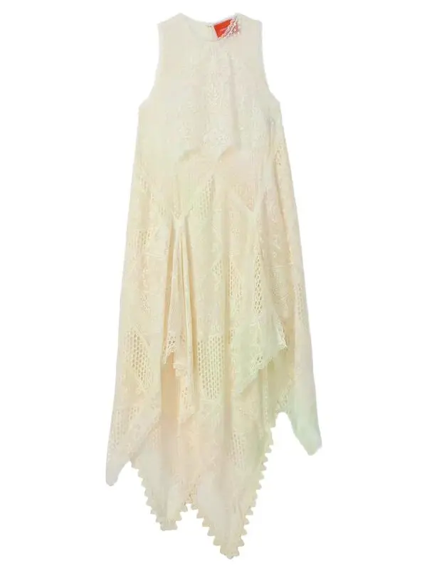 La DoubleJ Aura Lace Dress - Neutrals