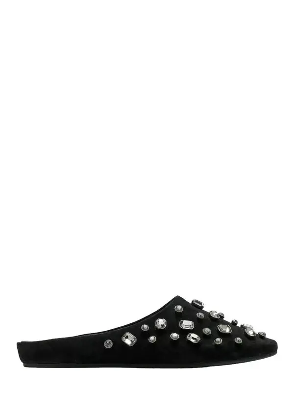 Veronica Beard Narcisa Embellished Mules - Black