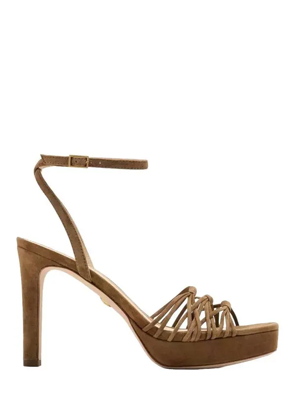 Veronica Beard Beverlee Strap Platform Sandals - Brown