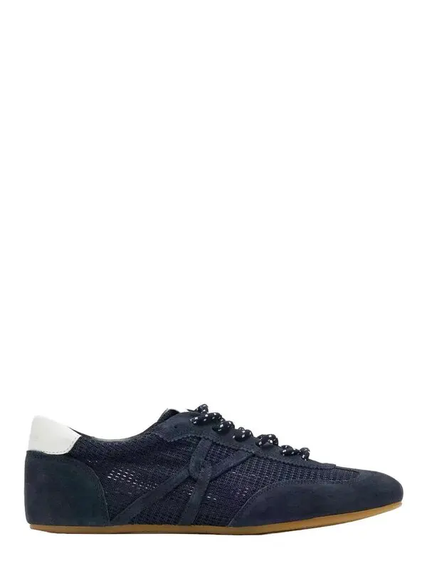 Veronica Beard Suede Weave Sneakers - Blue