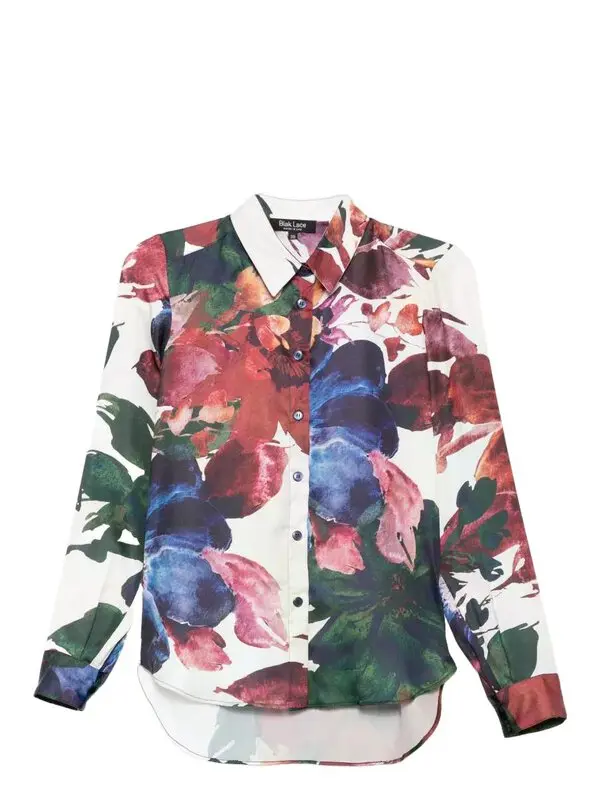BLAKLACE Floral Printed Shirt - White