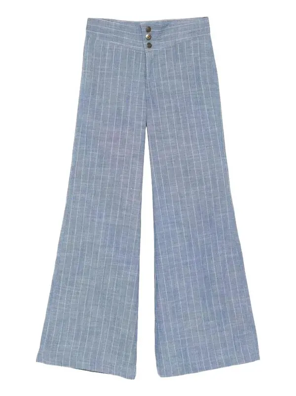 BLAKLACE Checked Trousers - Blue