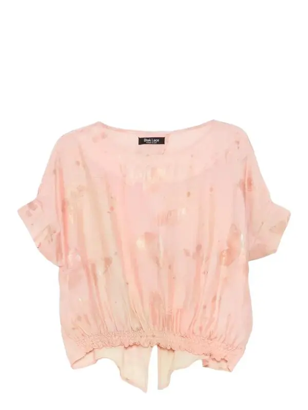 BLAKLACE Ruffle Trim Top - Pink