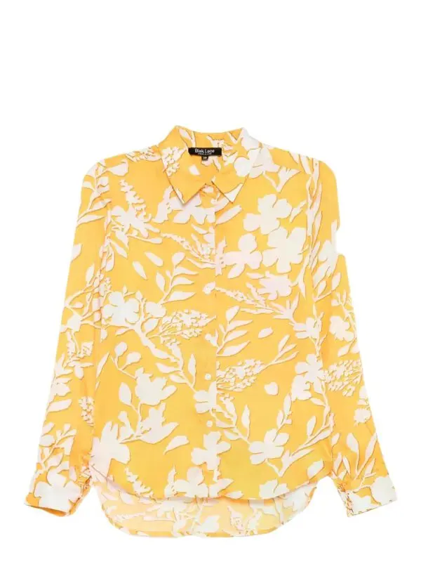 BLAKLACE Floral Print Shirt - Yellow