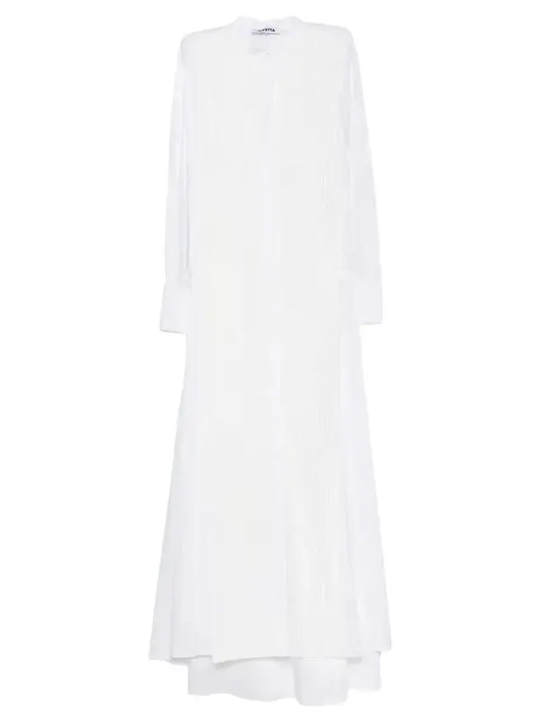 Vivetta Pleated Maxi Dress - White