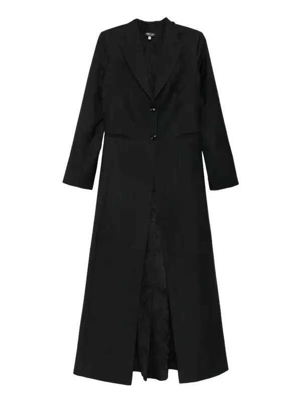 BLAKLACE Single-breasted Coat - Black