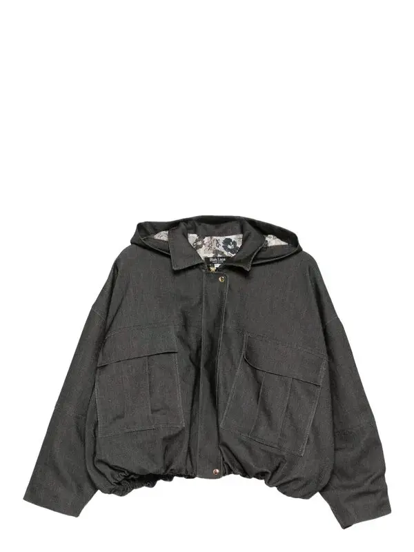 BLAKLACE Hooded Pocket Jacket - Black
