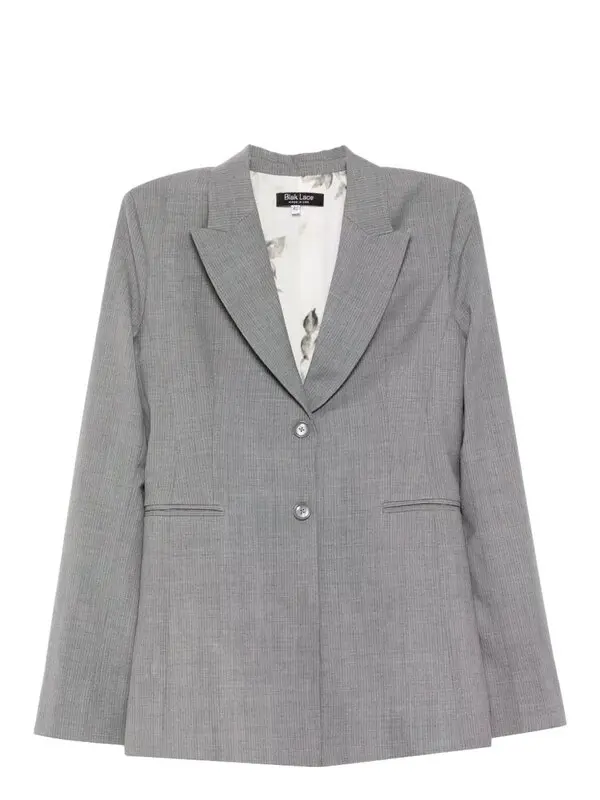 BLAKLACE Single-breasted Blazer - Grey