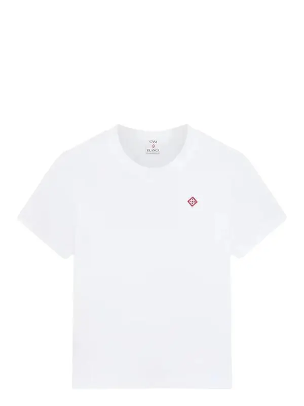 Casablanca Logo-detail T-shirt - White
