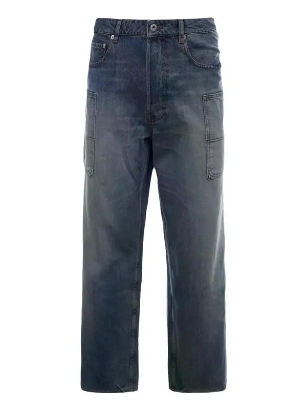 Kenzo Cargo Monkey-fit Jeans - Blue