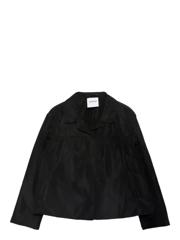 Aspesi Buttoned Long-sleeve Jacket - Black