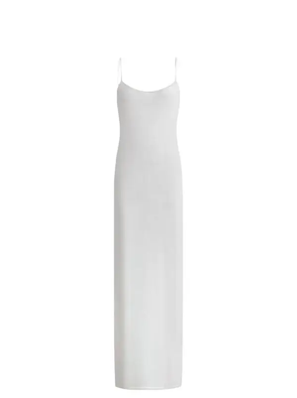 12 STOREEZ Fine-knit Maxi Slip Dress - Neutrals