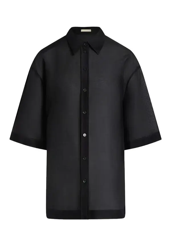 12 STOREEZ Button-down Shirt - Black
