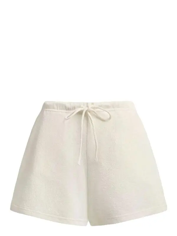12 STOREEZ Textured Drawstring Shorts - Neutrals