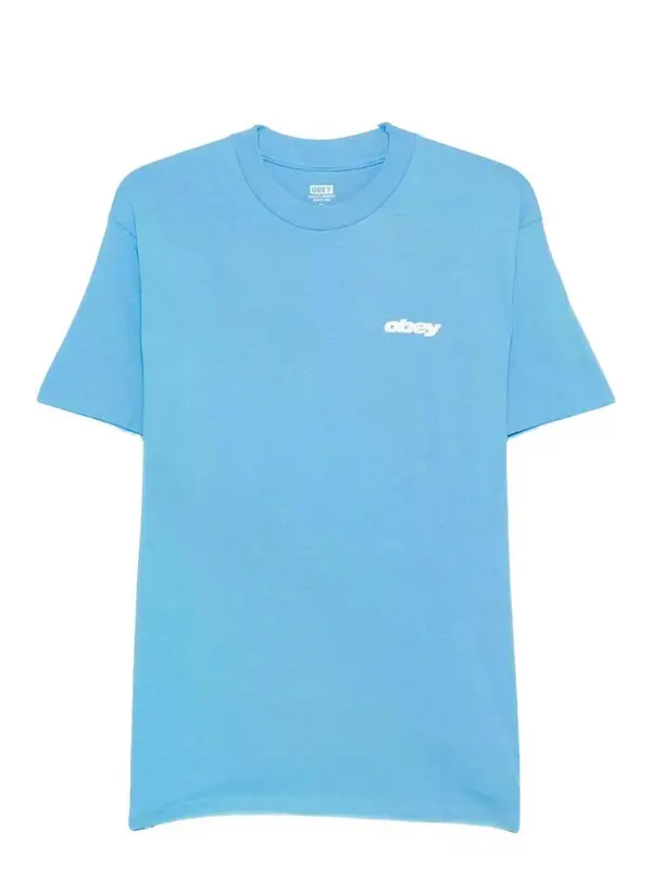 Obey Logo-print T-shirt - Blue