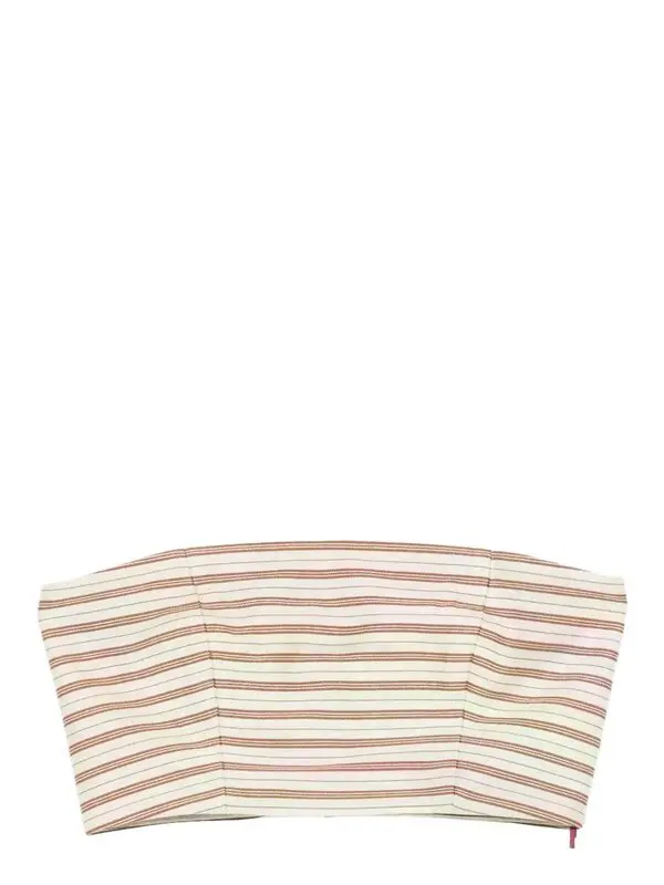 Antonio Marras Striped Bandeau Top - Neutrals