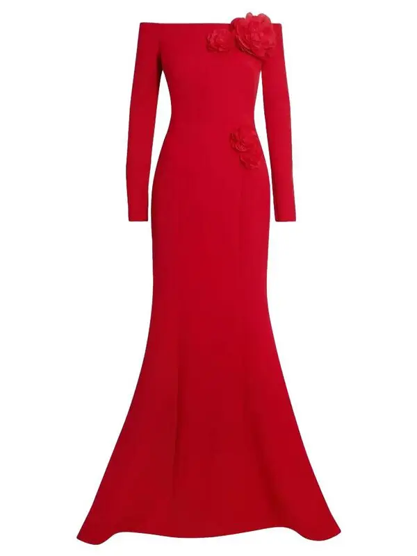 Safiyaa Off-the-shoulder Maxi Dress - Red