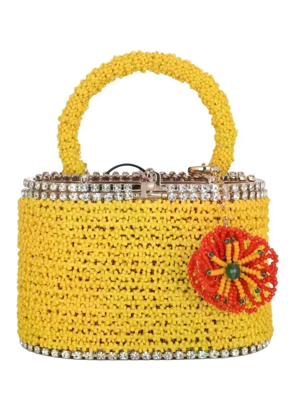 Rosantica Mini Holli Flower Charm Mini Bag - Yellow