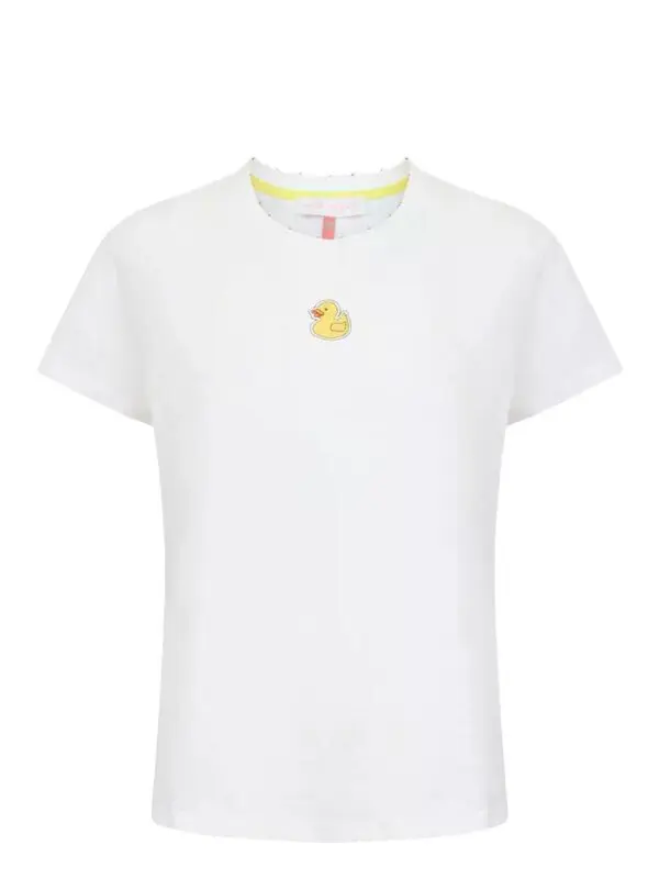 Mira Mikati Duck-embroidered T-shirt - White
