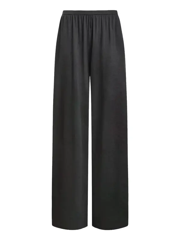 12 STOREEZ Elastic-waist Palazzo Pants - Grey