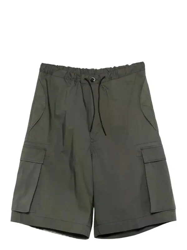 NINE:INTHE:MORNING Calus Cargo-pocket Shorts - Green