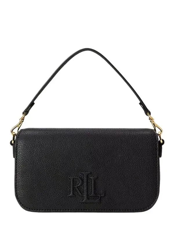 Ralph Lauren Embossed-logo Shoulder Bag - Black