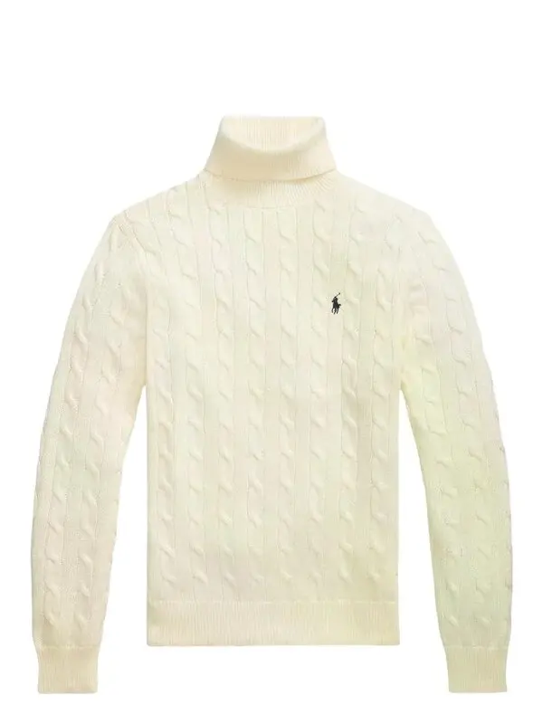 Polo Ralph Lauren Cable-knit Roll-neck Sweater - Neutrals