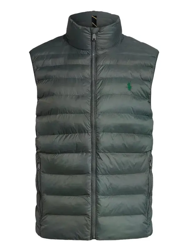 Polo Ralph Lauren Logo Print Quilted Gilet - Grey