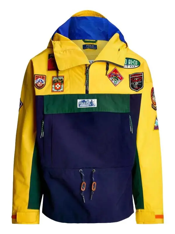 Polo Ralph Lauren Colour-block Hooded Jacket - Yellow