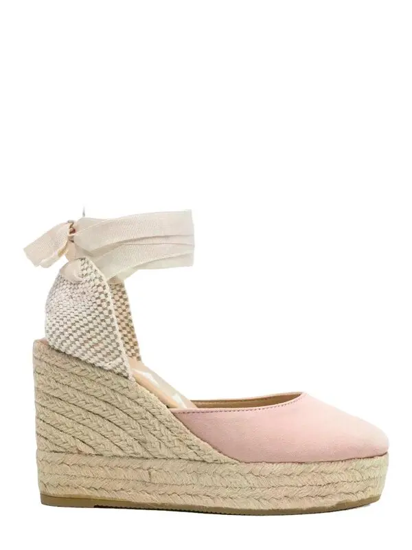 Manebí Tie-fastening Wedge Espadrilles - Pink