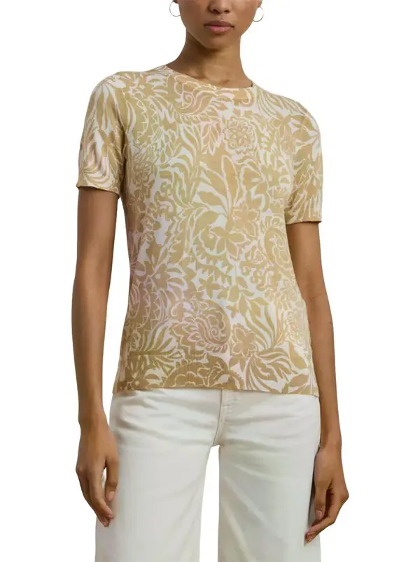 Ralph Lauren Floral Print Top - Neutrals