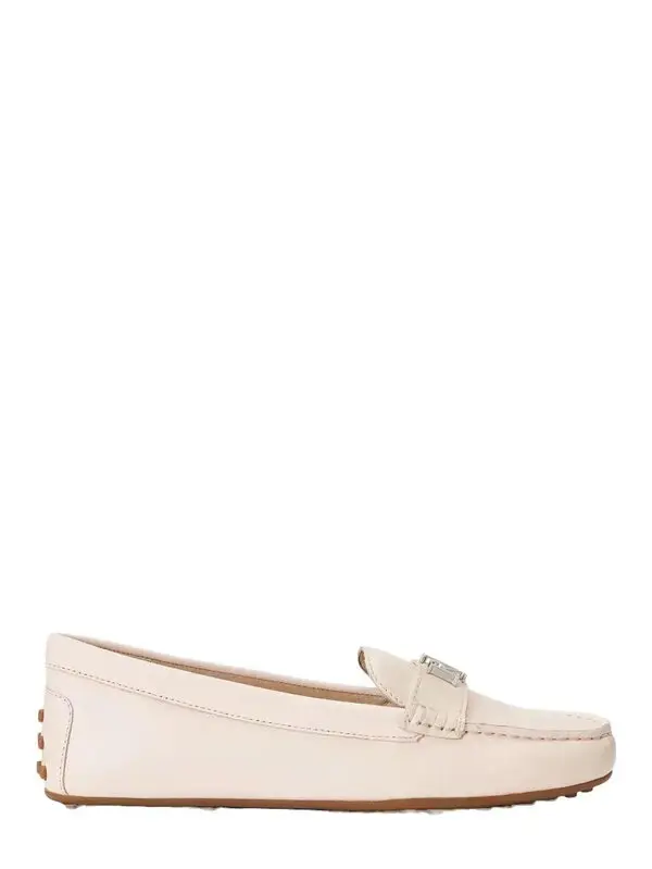 Ralph Lauren Barnsbury Leather Loafers - Pink
