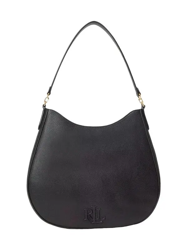 Ralph Lauren Logo-embossed Shoulder Bag - Black