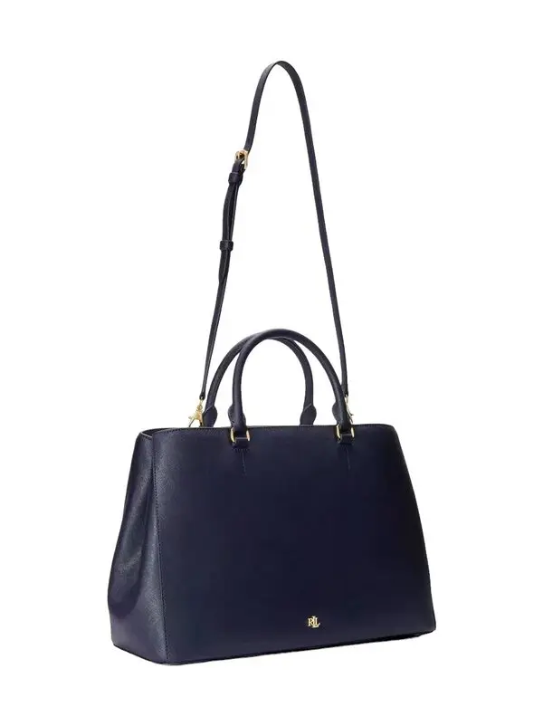 Ralph Lauren Large Hanna Leather Crossbody Bag - Blue