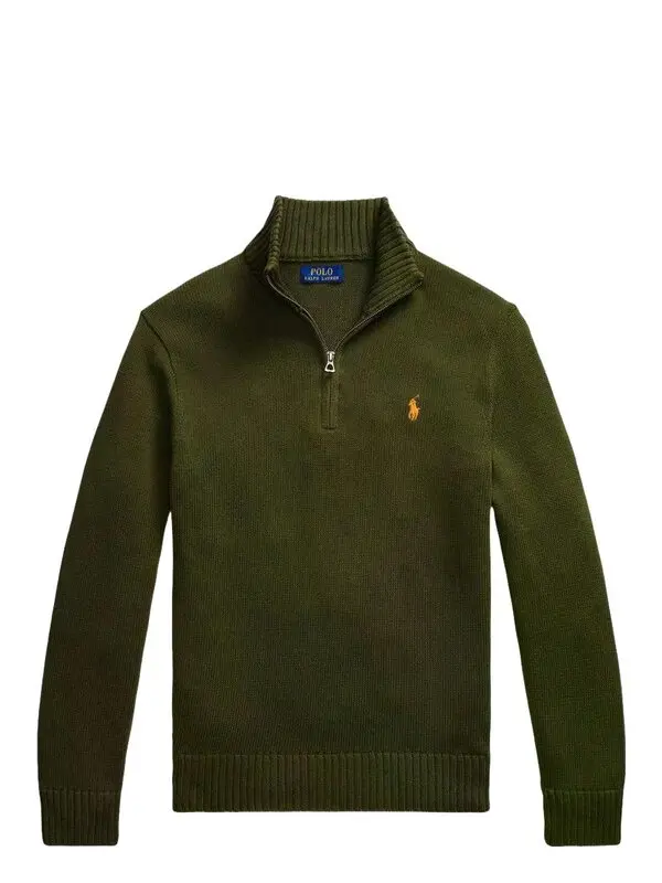 Polo Ralph Lauren Half-zip Long-sleeve Sweater - Green