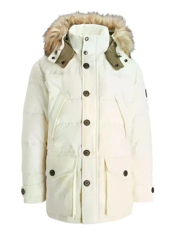 Polo Ralph Lauren Hooded Faux-fur Coat - White