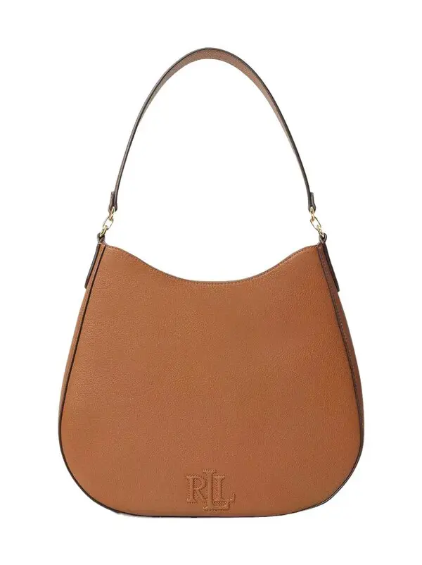 Ralph Lauren Logo-embossed Shoulder Bag - Brown