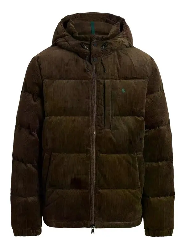 Polo Ralph Lauren Hooded Corduroy Jacket - Brown