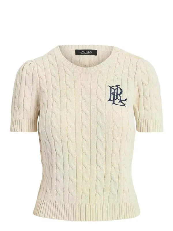 Ralph Lauren Cable-knit T-shirt - Neutrals
