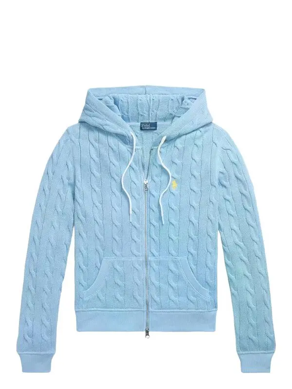 Polo Ralph Lauren Cable-knit Hooded Top - Blue