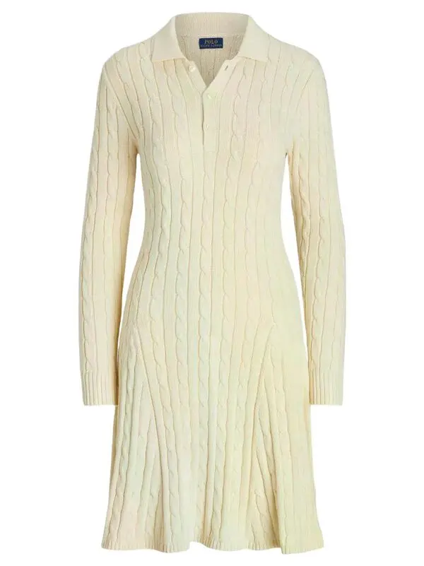 Polo Ralph Lauren Cable-knit Midi Dress - Neutrals